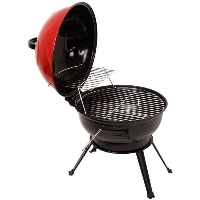 Barbecue Grill Barbecue Rond Portable Barbecue à Charbon de Bois ...