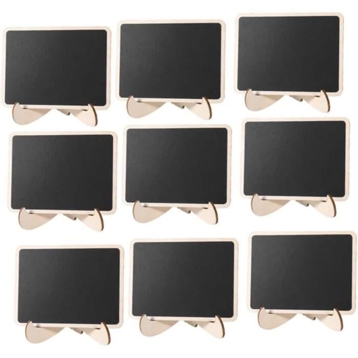 12 Pièces Mini Tableau Noir Tableau En Bois Étiquettes De Nom De ...