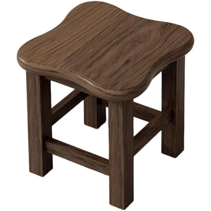 Tabourets Bas En Bois Massif Petit Banc De Forme Carrée Canapé Chaise ...