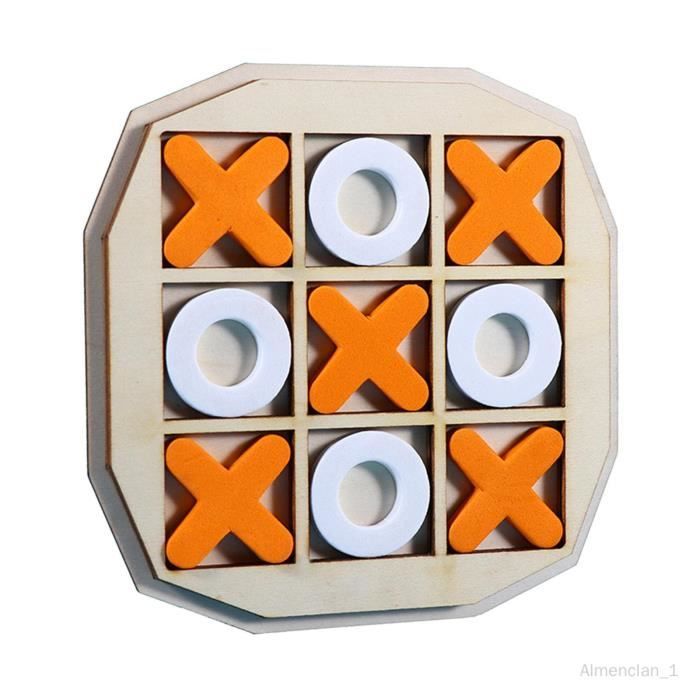 Tic TAC Toe jeu de société en bois jeux de société de stratégie pour ...