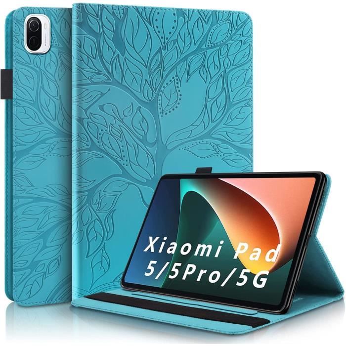 Coque pour Xiaomi Pad 5-Pad 5 Pro-5G Ultra-Mince PU Étui Smart Case ...