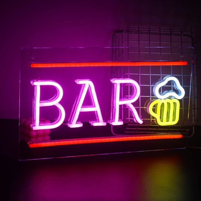 Bar Bière Néon Logo Led Néon Usb Lettre Bâton Néon Logo Pour Bar ...