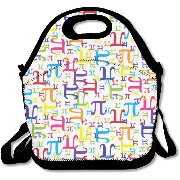 LUNCH BOX - BOITE A REPAS geckor Colorful Pi Math Lunch Tote Bags ...