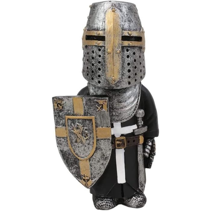 Chevalier Gnomes Garde, Statue De Chevalier De Garde De Croisé Médiéval ...