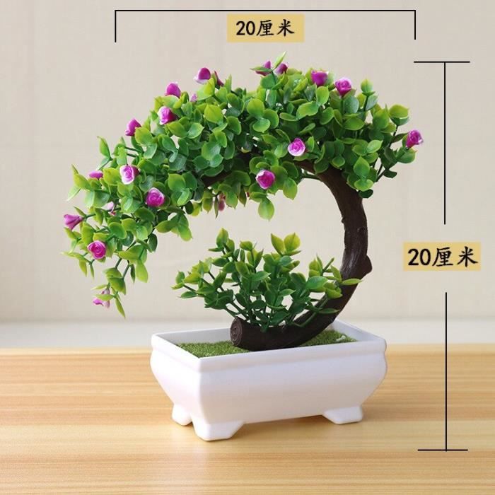 Plante artificielle - Yue Ya He Hua - Arbre de pin en pot - Décoration ...