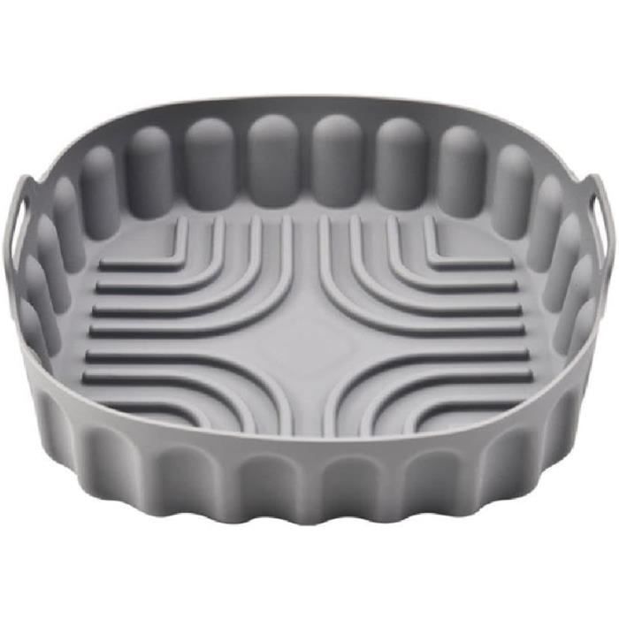 Plateau Cuisson Carré Pliable Air Fryer Pot En Silicone Bol Pad Panier ...