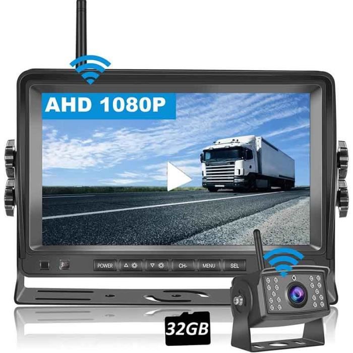 1080P Kit caméra de recul et Moniteur sans Fil, écran LCD HD 7 ...