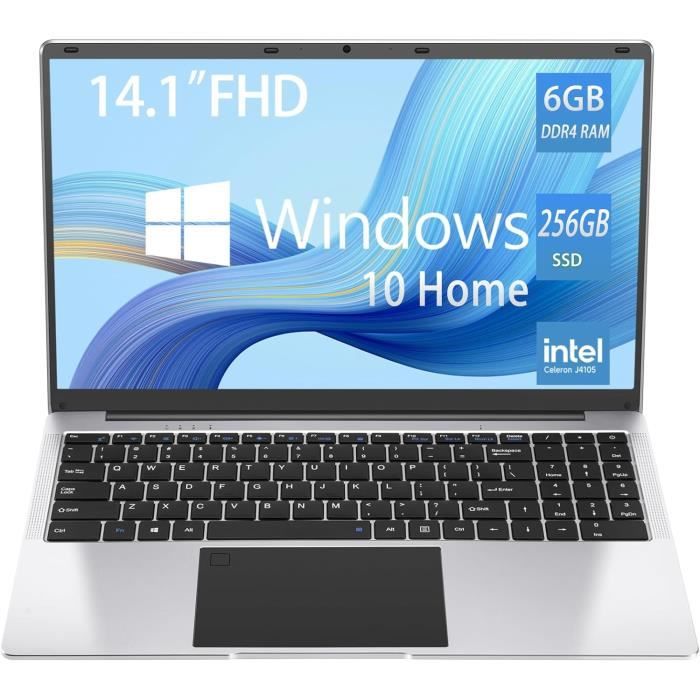 SZTPS Ordinateur portable Windows 11 Intel Celeron J4105,6 Go DDR4256 ...