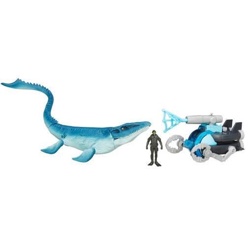 Figurine Miniature HASBRO J2I0Y Jurassic World Mosasaurus vs. Submarine ...