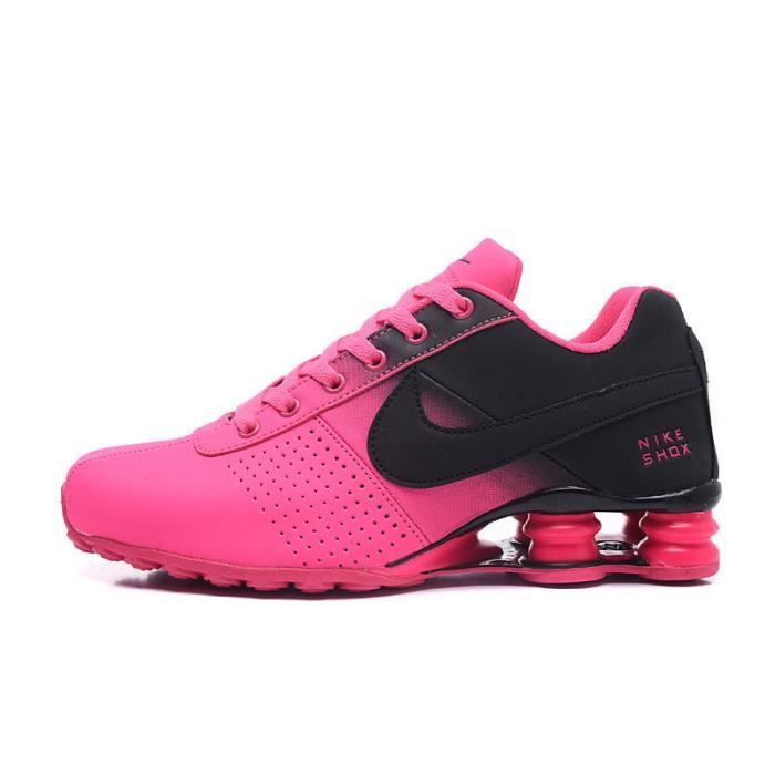 Baskets Shox Femme Chaussures de Entrainment Noir Rose Noir rose - Cdiscount Chaussures