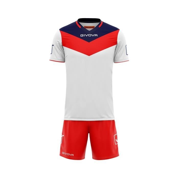 Ensemble maillot et short Givova Campo - red/white - 2XL - Cdiscount Sport