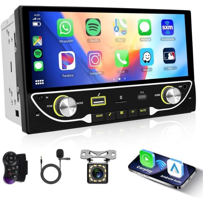 Autoradio Double Din Carplay Android Auto Sans Fil, 6,86" Hd Touchscreen 2 Din Radio Voiture ...