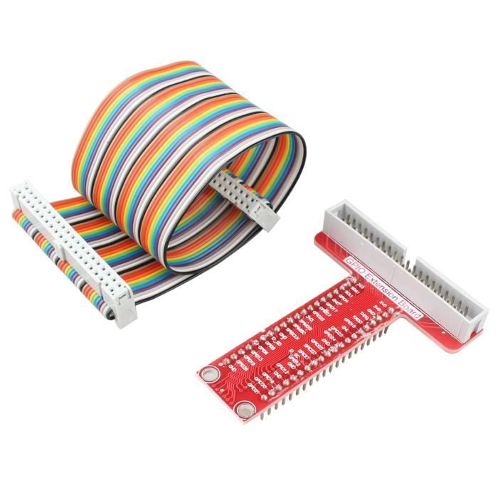 Carte D'Extension Gpio En Forme De T + Câble Ruban 40 Broches ...