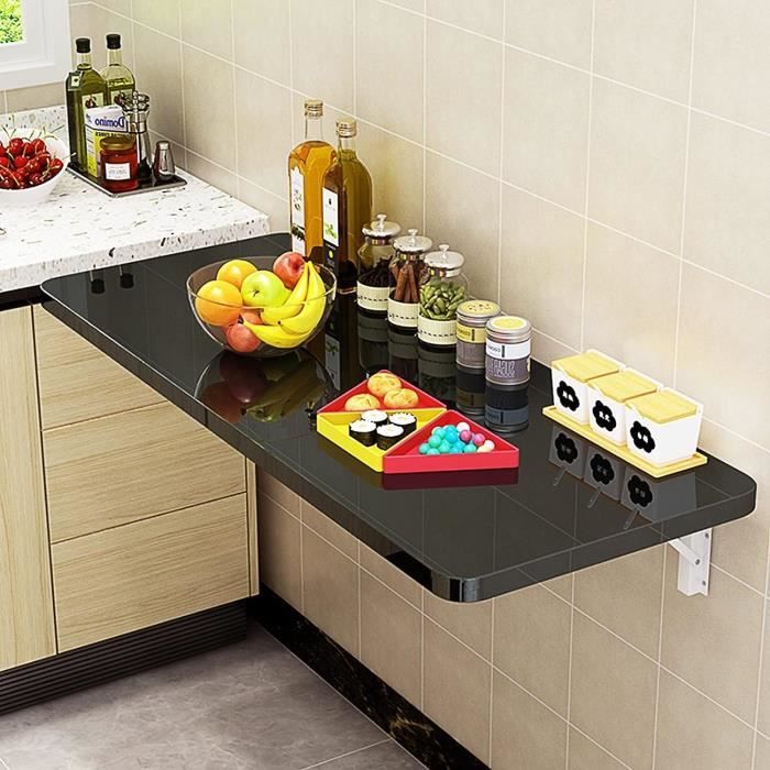 Bureau Mural Rabattable, Table Abattante Durable, Mural Table Pliante ...