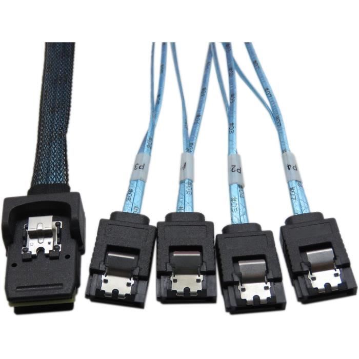 Internal Server Data Cable Mini SAS To SATA Breakout Cable - SFF-8087 ...