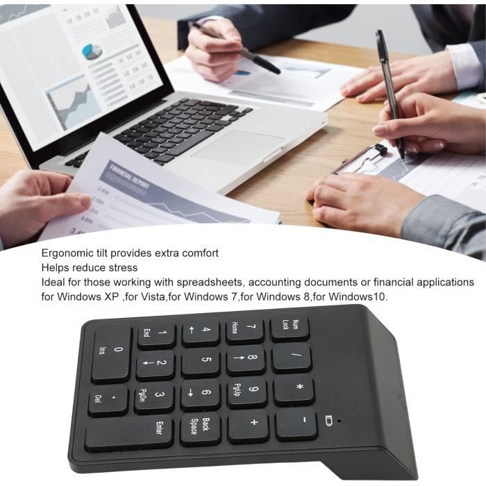Clavier Numérique Sans Fil 2,4 G Pour Ordinateur Portable,Mini Pavé ...