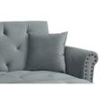 Méridienne droite - Design classique - Velours - Coloris différents ...