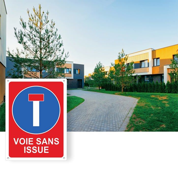 Signalisation de bureau Pubblimania Voie sans Issue Panneau en ...