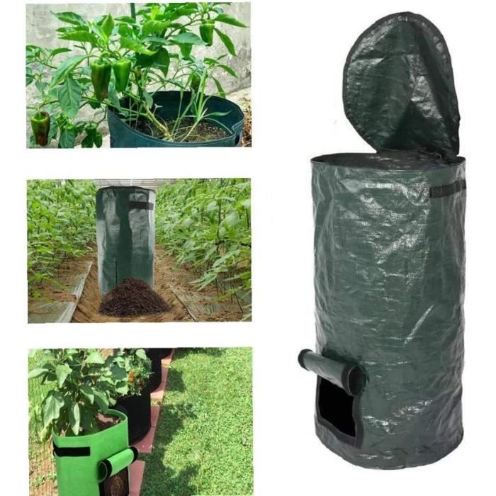 Sac du Compost pour Le Jardin, Compost Bin PE Planteur Cuisine Rebut ...
