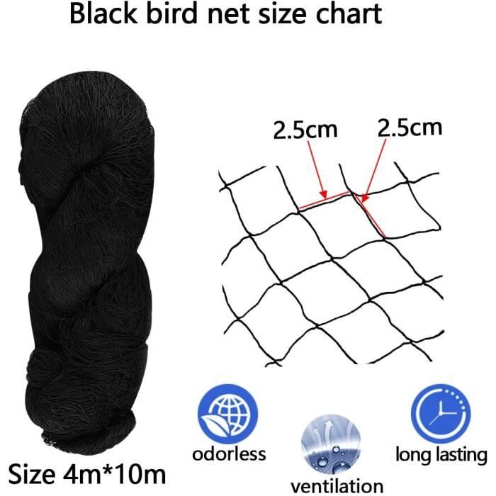 Filet Poules,Filet Anti Oiseaux pour Poulailler,4m x 10m Filet Oiseaux,Filet Voliere Poulailler ...