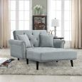 Méridienne droite - Design classique - Velours - Coloris différents ...