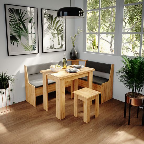 Vicco Banquette d'angle salle à manger Roman, Sable, 43 x 43 cm ...