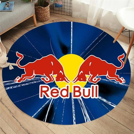 Tapis rond Red Bull - Marque Red Bull - Diamètre 60cm - Bleu ...