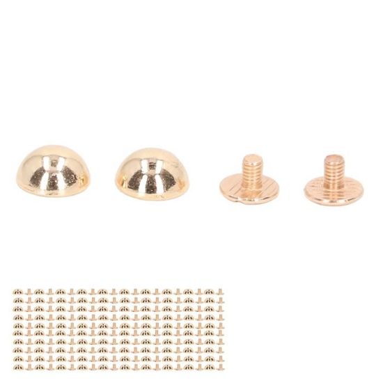 Duokon rivets de champignon Mushroom Rivet Studs Kit de rivets en cuir ...