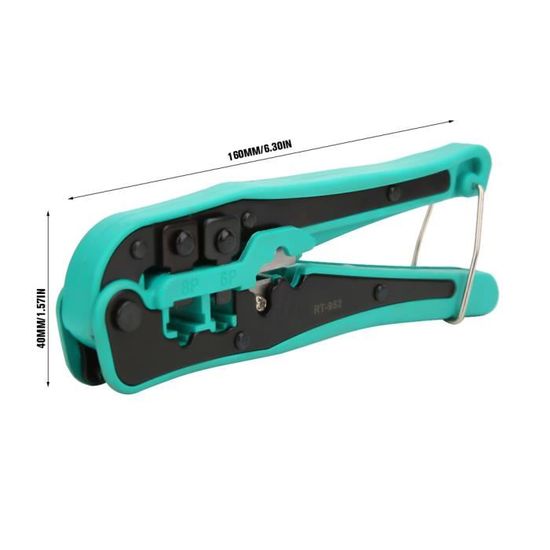 JIN-3 en 1 4P / 6P / 8P Pince à dénuder Câble réseau Bornes à sertir Outil d'électricien ...