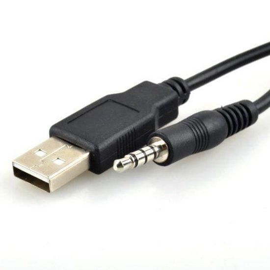 Neewer 5 USB 2.0 vers mâle Audio stéréo 3,5 mm casque câble 50 x câble ...