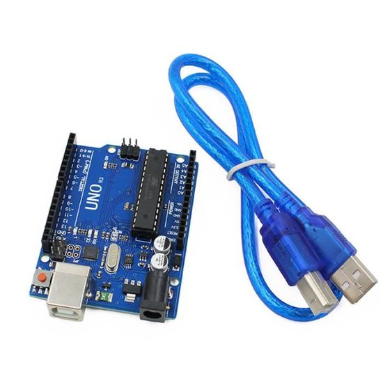 Arduino UNO R3 Board with USB Cable Compatible with Genuine ATMega328 ...