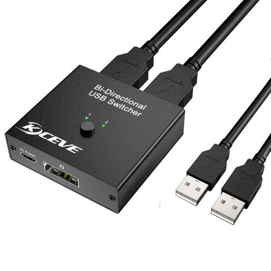 Commutateur Usb Bidirectionnel 2 En 1 En 1 Ou 1 En 2 Sorties ...