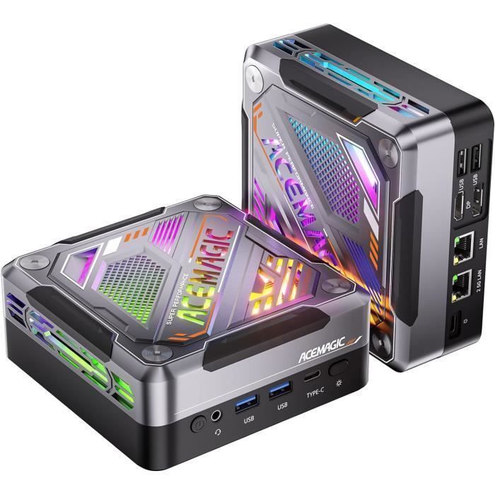 ACEMAGIC Mini PC Gamer, AMD Ryzen 7 8845HS, Mini PC 32Go DDR5,512Go ...