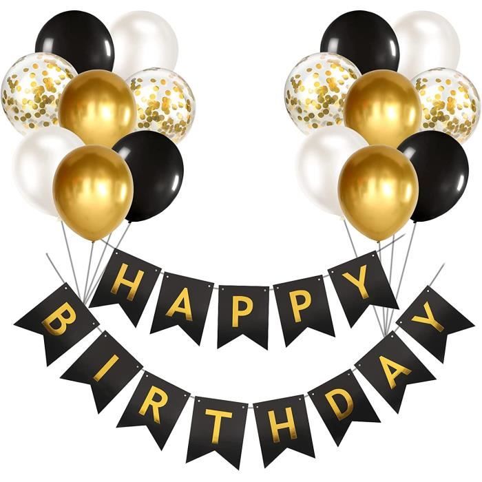 Joyeux Anniversaire, Banderoles Et Confettis Ballon Joyeux