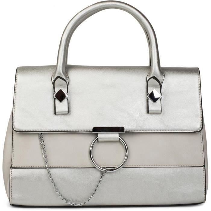 Sac à Bandoulière Cartable, Modèle Double Teinte Avec Anneau En Métal ...