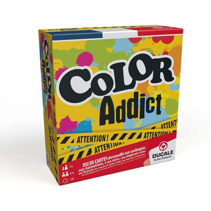 Color Addict - Jeu de societe coloré, rapidité - jeu de cartes fabriqué ...
