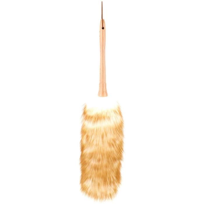 Plumeau, plumeau en laine d'agneau avec manche en bambou plumeau en ...