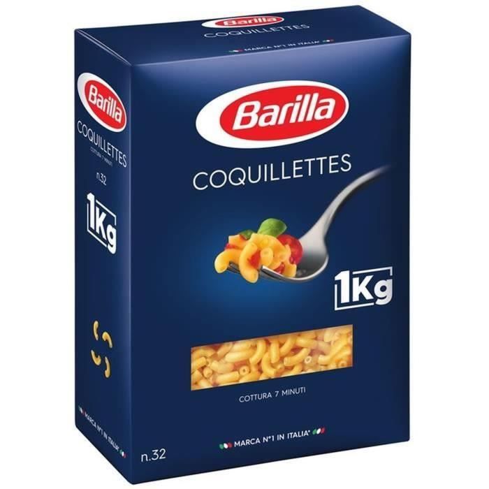 BARILLA - LOT DE 4 - BARILLA - Pâtes Coquillettes - paquet de 1 Kg ...