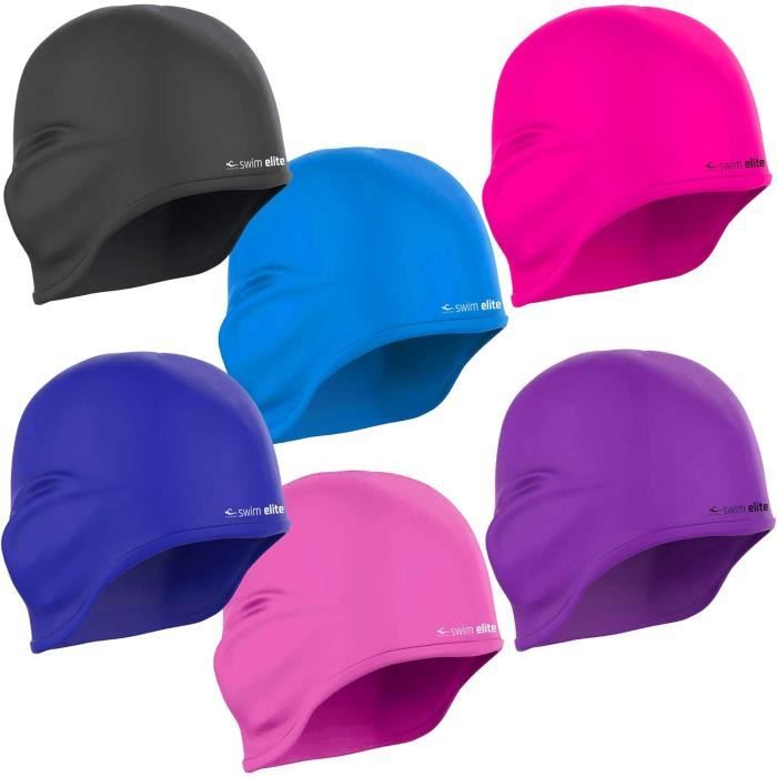 Bonnets De Natation En Silicone Pour Cheveux Longs Et Courts Pour ...