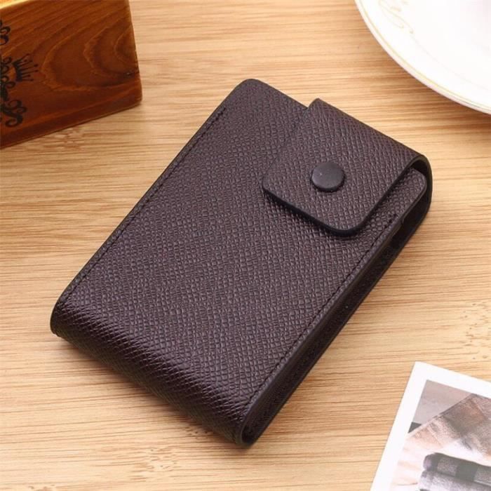 Porte-Cartes AIEO2 Men Credit Card Holder Leather Purse for Cards Case ...
