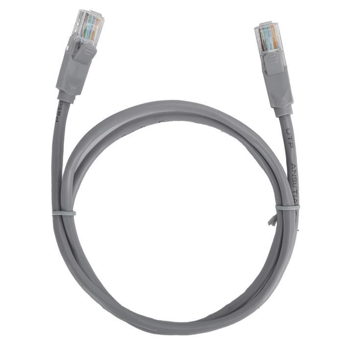 Câble réseau Cat 5E Câble Ethernet réseau Internet fil ordinateur ...