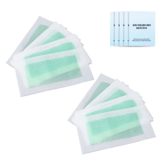 Bandes de cire pour le visage - Drfeify - Kit de 40 pièces ...