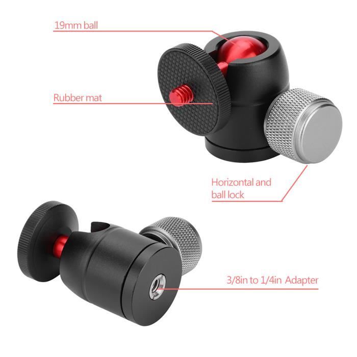 FAN-mini rotule Rotule Trs Light Stands Mini Support de Rotule pour ...