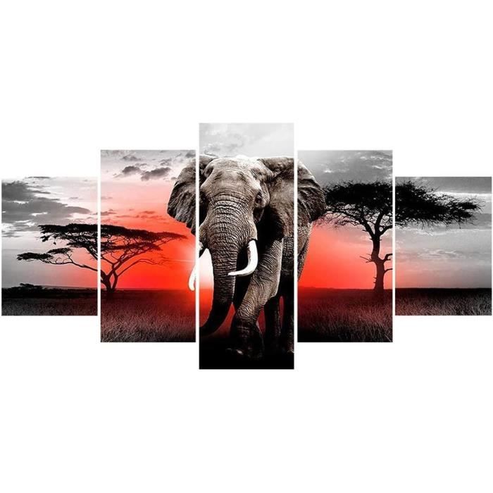 Domybest 5D Diy Diamond Painting Éléphant Complet Diamond Painting 5 ...