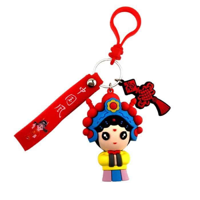 Keychain de style chinois d'opéra traditionnel à changement d'opéra ...