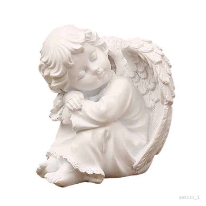 Statue d'ange en prière en résine, ornement sculpté à la main ...
