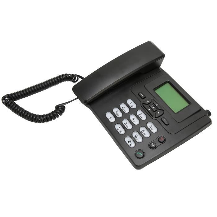 HURRISE Téléphone de bureau sans fil Téléphone sans fil multifonction ...