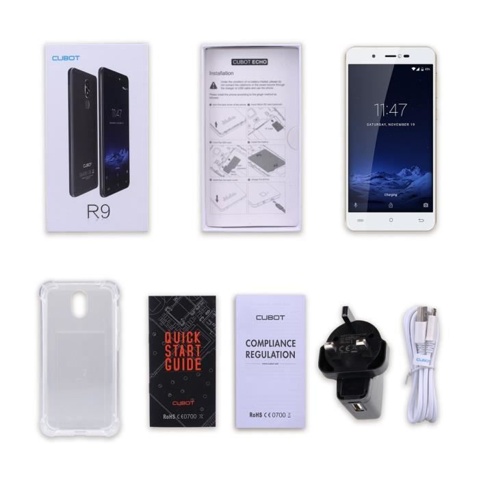 CUBOT R9 5,0 pouces double SIM 2 Go + 16 Go 13,0 MP caméra arrière ...