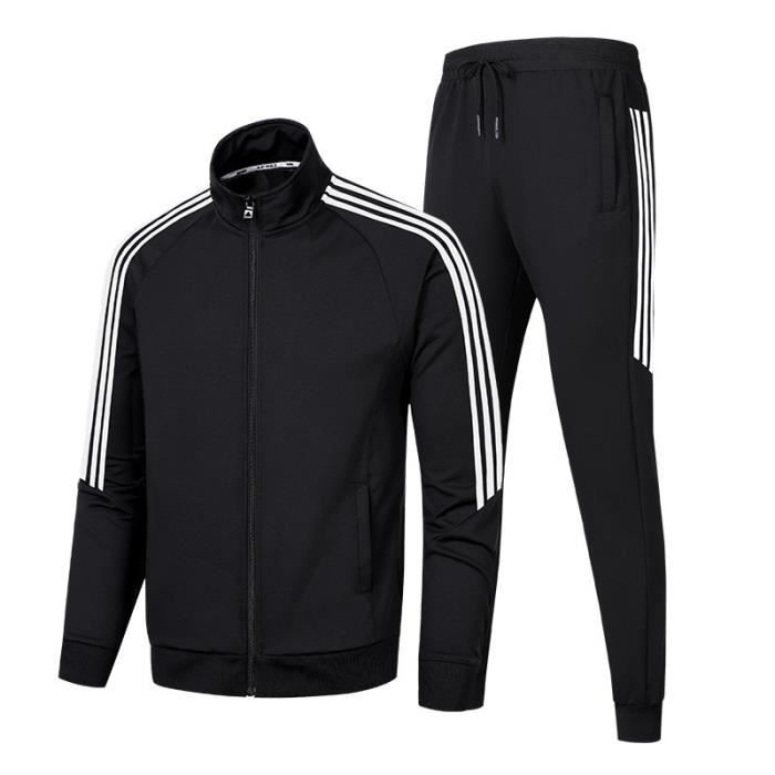 Survêtement costume hommes 2 pièces pull et pantalon sport jogging ...