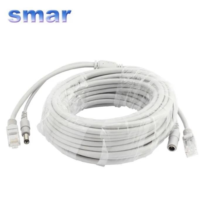Câble Ethernet Lan RJ45 pour caméra IP,5M-10M-15M-20M- 15m[D416177 ...